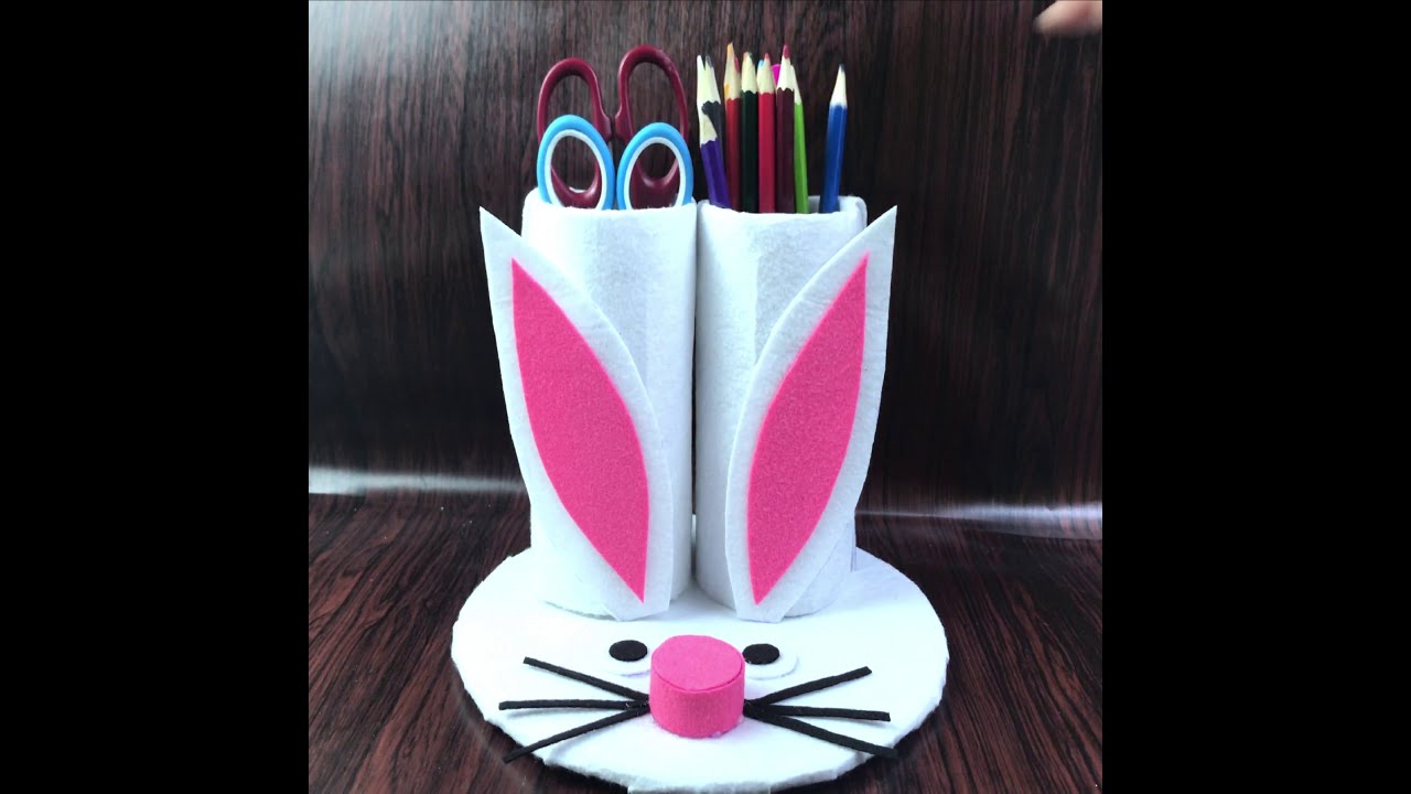 #shorts Rabbit Pen Holder - Best Out Of Waste Ideas From Plastic ...