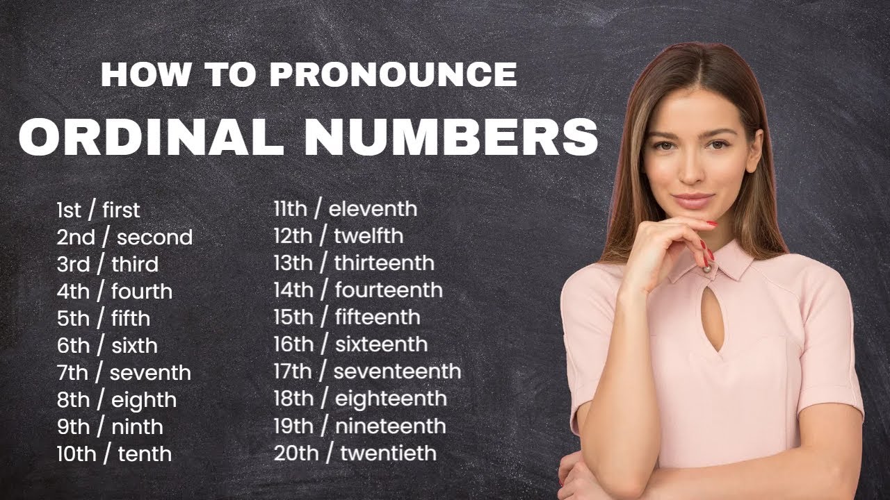 How To Pronounce Ordinal Numbers In English - YouTube