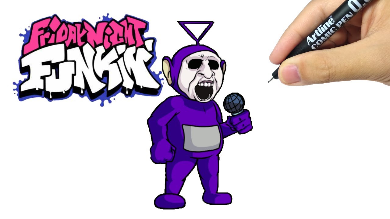 How To Draw tinky winky, How to draw slendytubies, How To Draw Friday ...