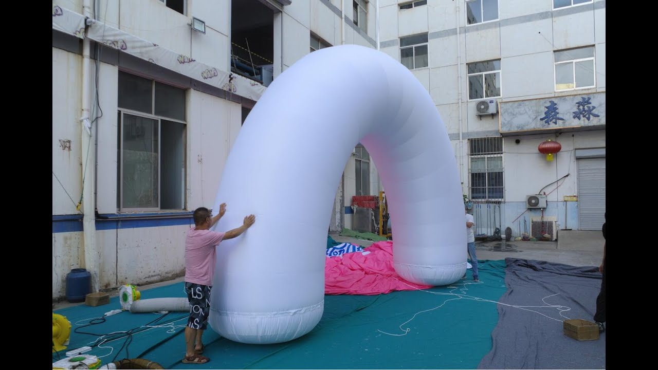 White Inflatable Balloon Arches for Advertising #Stagedesign Decoration ...