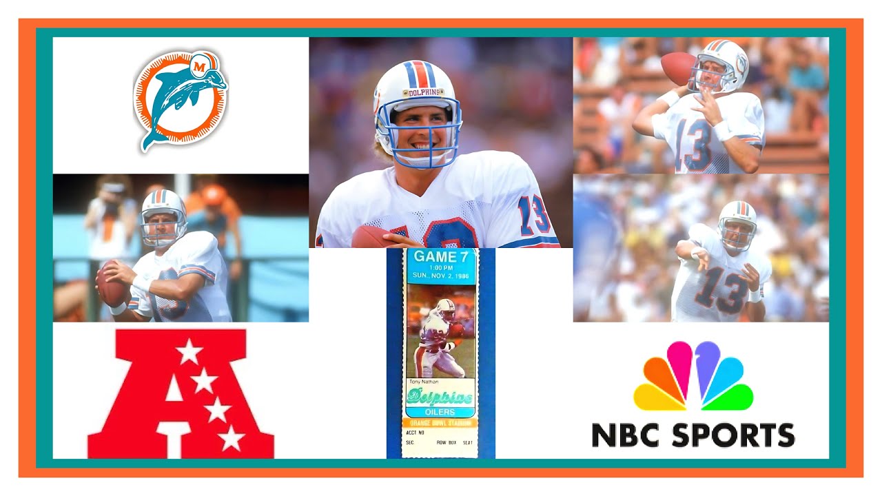 1986-11-02 (WEEK 9) HOUSTON OILERS vs MIAMI DOLPHINS🐬CONDENSED LIVE ...