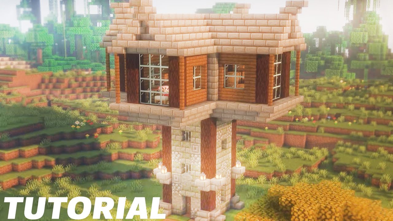 Minecraft | How To Build Survival [ Tower House ] Cinematic Tutorial ...