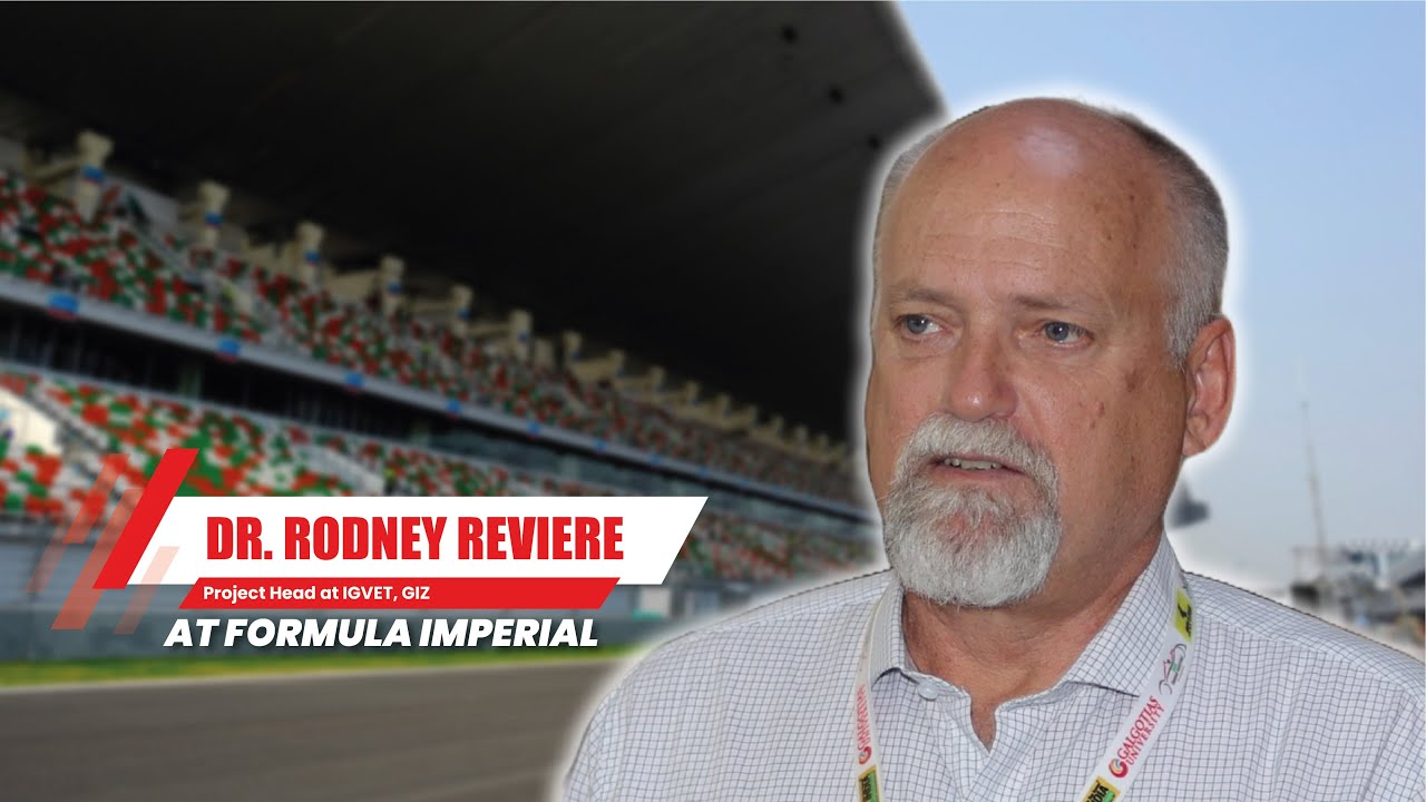 Dr. Rodney Reviere, Project Head at IGVET, GIZ @ Formula Imperial - YouTube