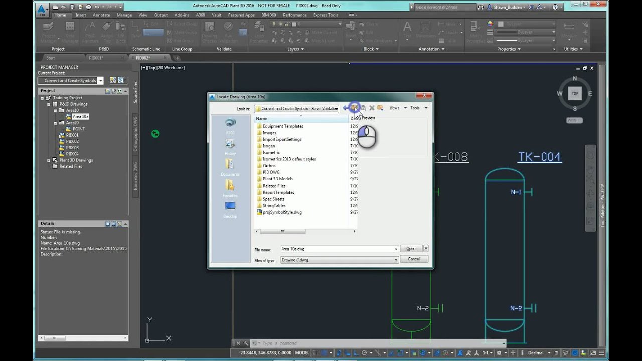 AutoCAD P&ID Locating Drawings - YouTube