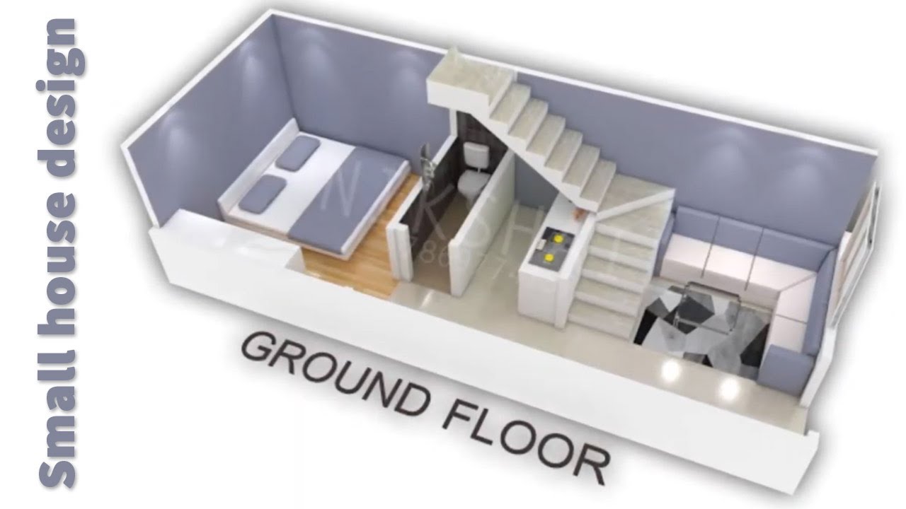 Small House design 10 feet wide front elevation design - YouTube