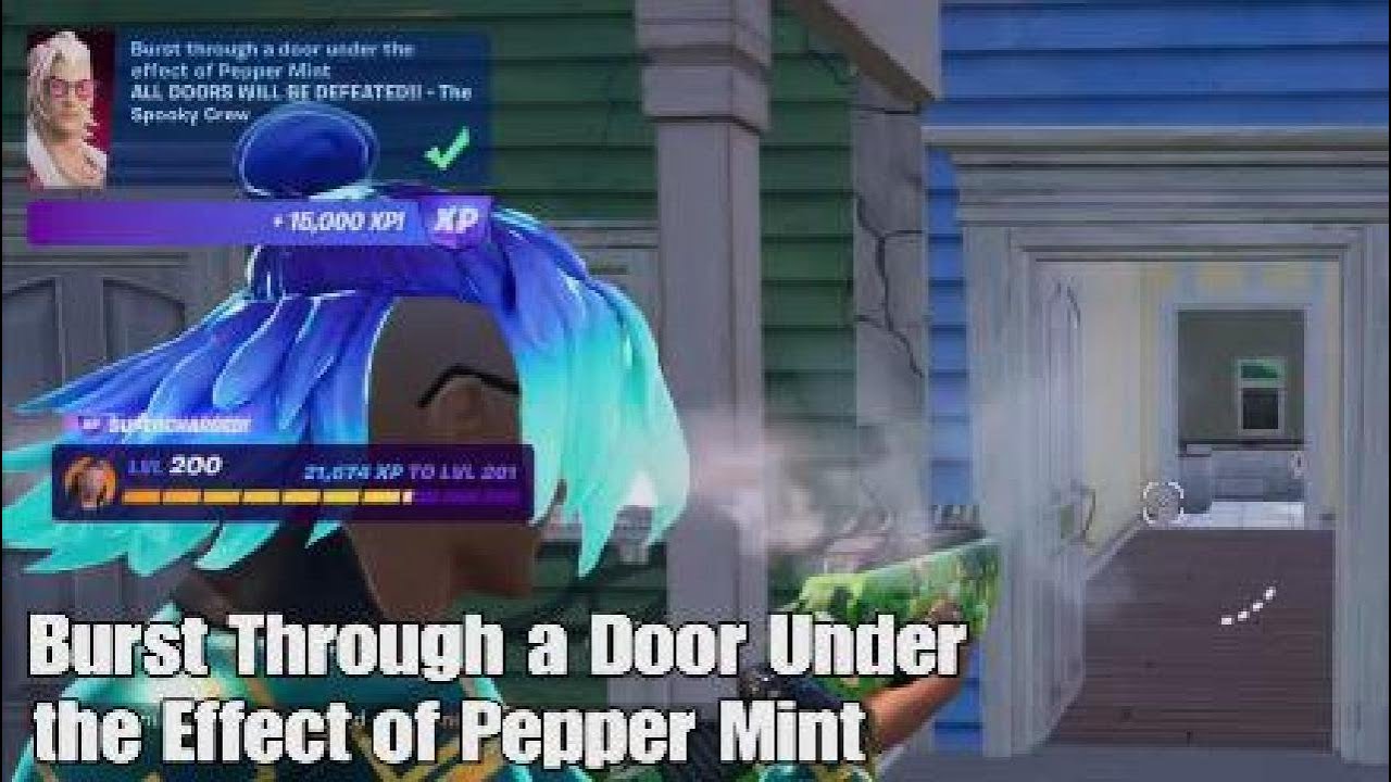 Burst Through a Door Under the Effect of Pepper Mint - Fortnite ...