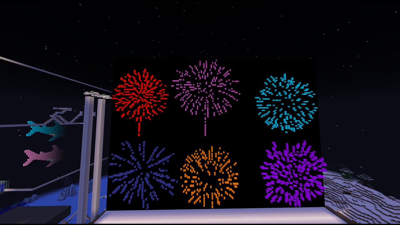 Minecraft firework show July 4th 2024 - YouTube