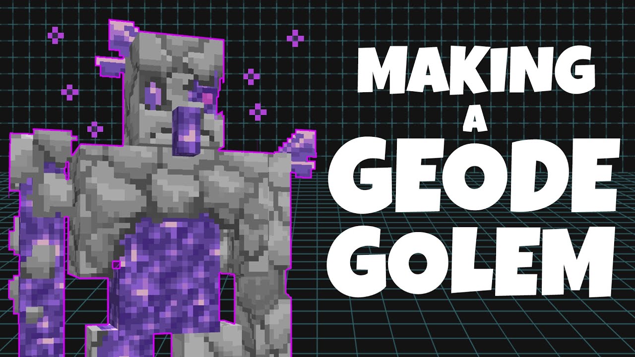 Creating an Amethyst Geode Golem in Blockbench | Custom Minecraft Mob ...
