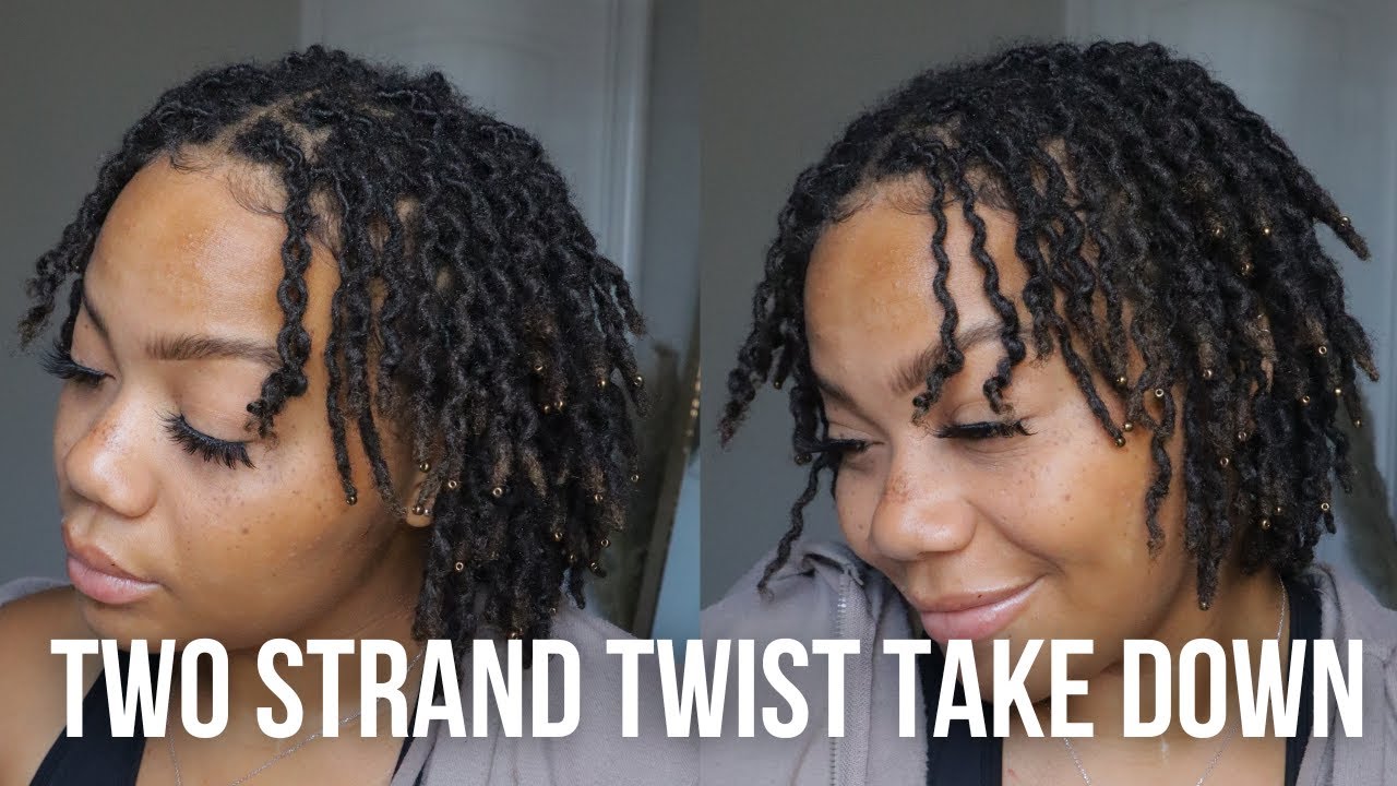 Take Down My Two Strand Twist With Me! | LOC SPRINKLE EXPERIENCE CHIT ...