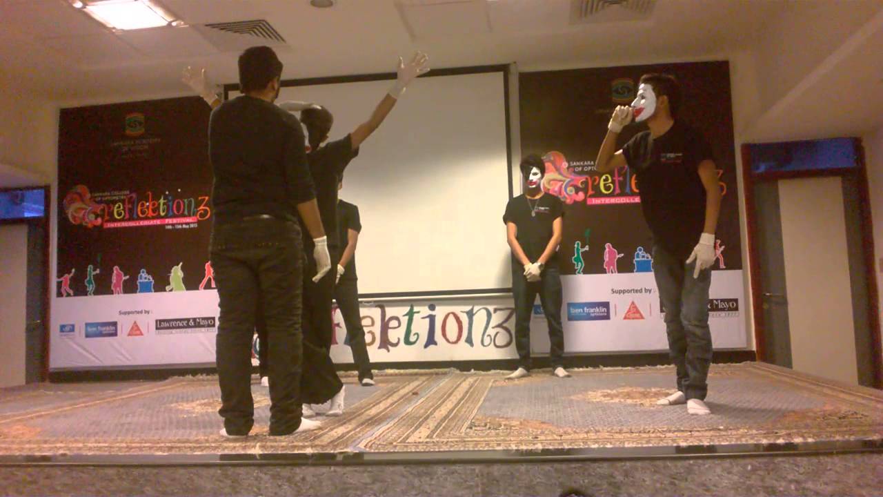 mime on religious fights in india..by sankara clg of optometry - YouTube