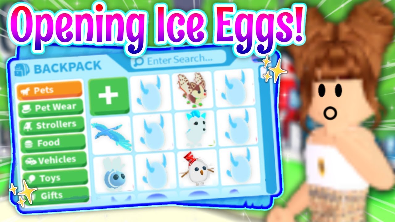 OPENING *ICE EGGS* ️🥶 in Adopt Me Christmas 2023 SCAM GAME!😱IT STOLE ...