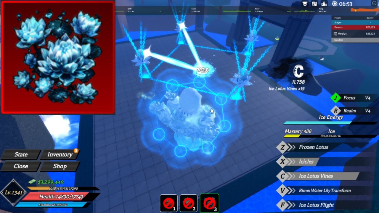 【🧊UPD】New Ice Demon Showcase!【Demon Blade/Roblox】 - YouTube