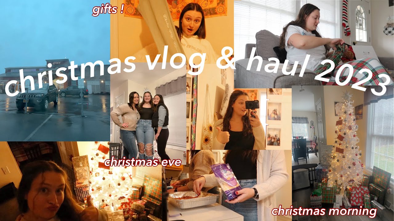 christmas vlog & haul 2023🎄 | wrapping gifts, christmas eve, christmas ...