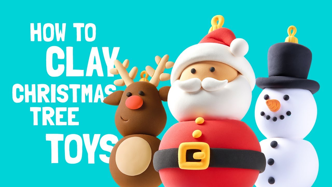 CHRISTMAS DIY | How to clay Х-mas tree toys - YouTube