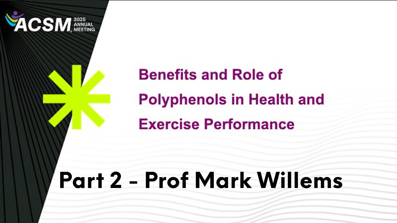 ACSM Blackcurrant Symposium Part 2 - Professor Mark Willems - YouTube