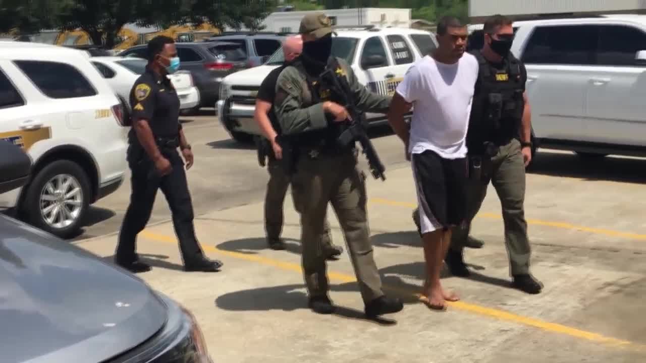 Neil Broussard being taken into custody courtesy KPLC - YouTube