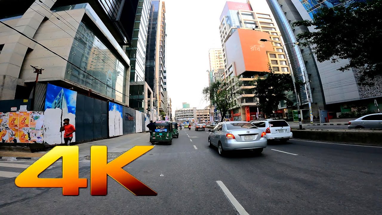 Gulshan 2 to Gulshan 1 Gulshan Ave 4K Road View, Gulshan, Dhaka ...