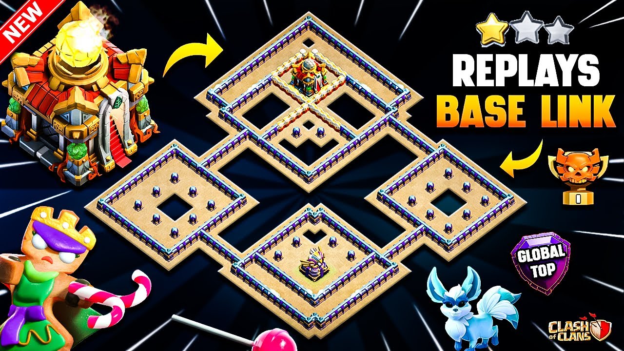 Super Strong TH16 War Base Link + Replays | Best Town Hall 16 Layout ...