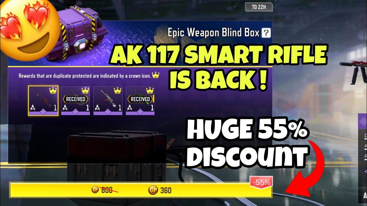 Opening Epic Weapon Blind Box in CODM | AK 117 Smart Rifle COD Mobile 🔥 ...