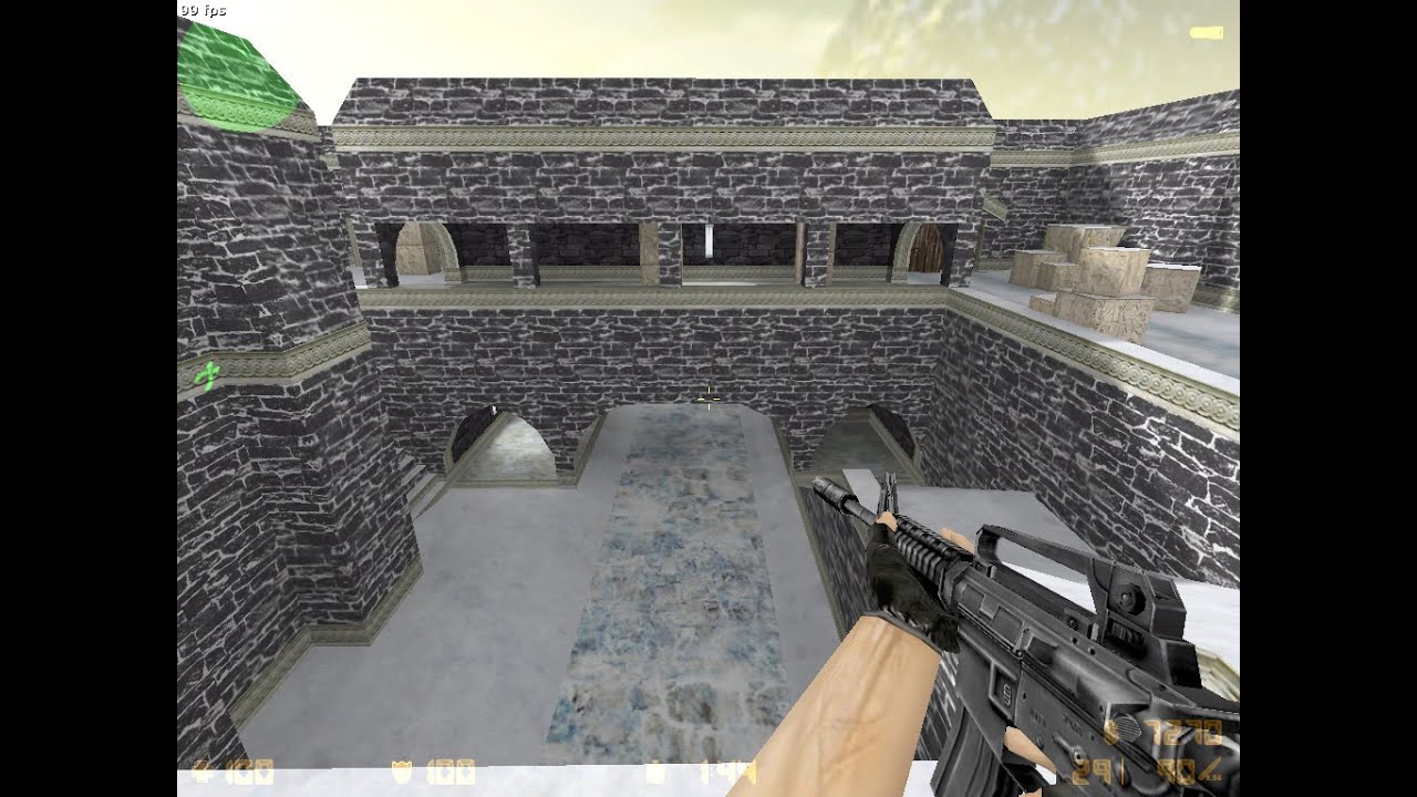 26 Counter-Strike CS de_winterzatec gameplay vs expert bots christmas ...