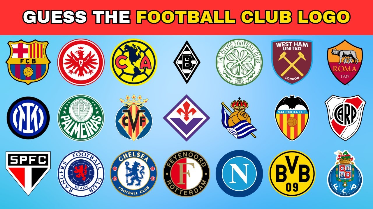 Guess The Football Club Logo | Ultimate Football Logo Quiz 🏆 - YouTube