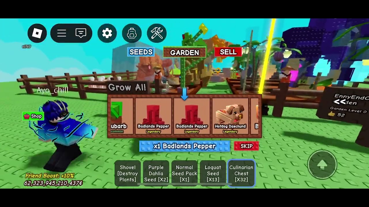 Tui quay 86 hòm cooking | Grow a garden | Roblox - YouTube