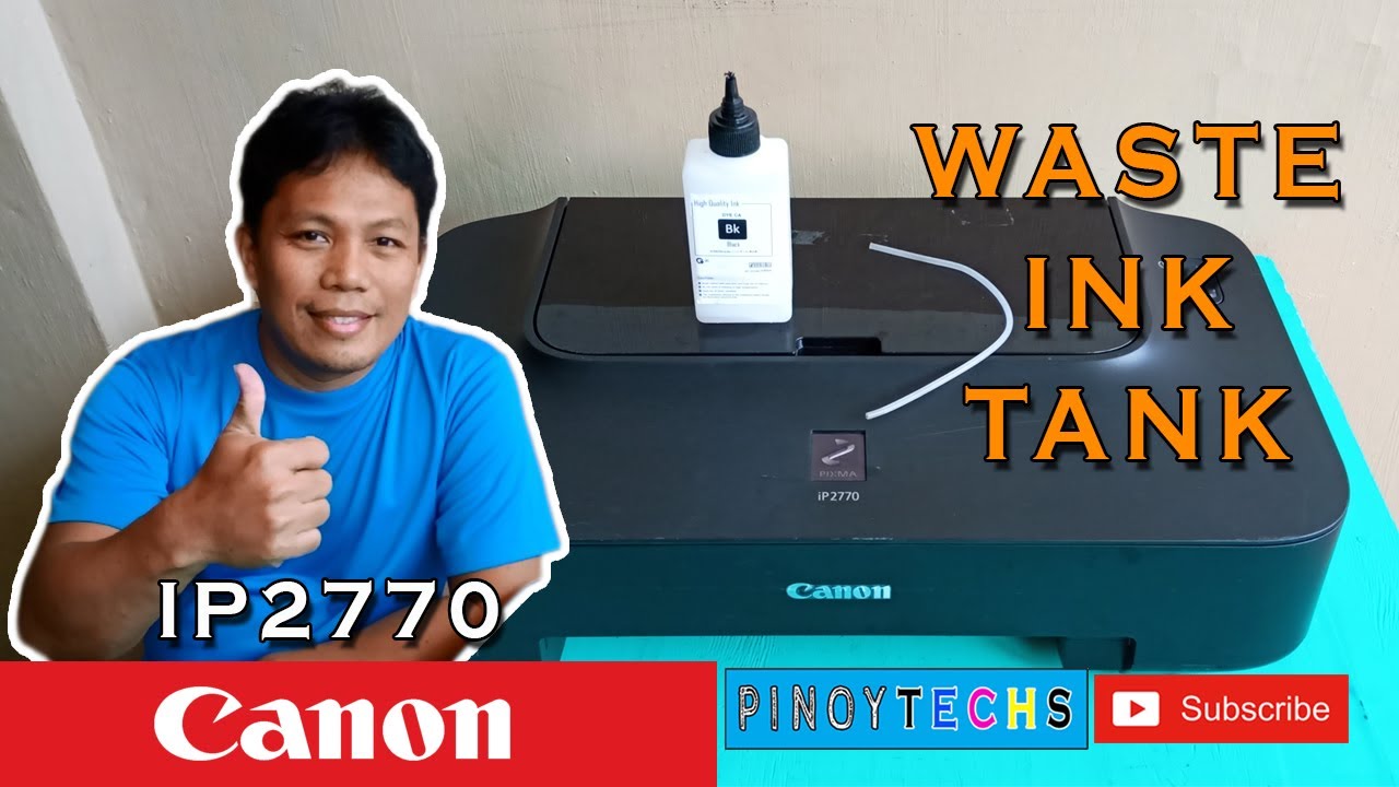 CANON IP2770 | HOW TO INSTALL WASTE INK TANK - YouTube