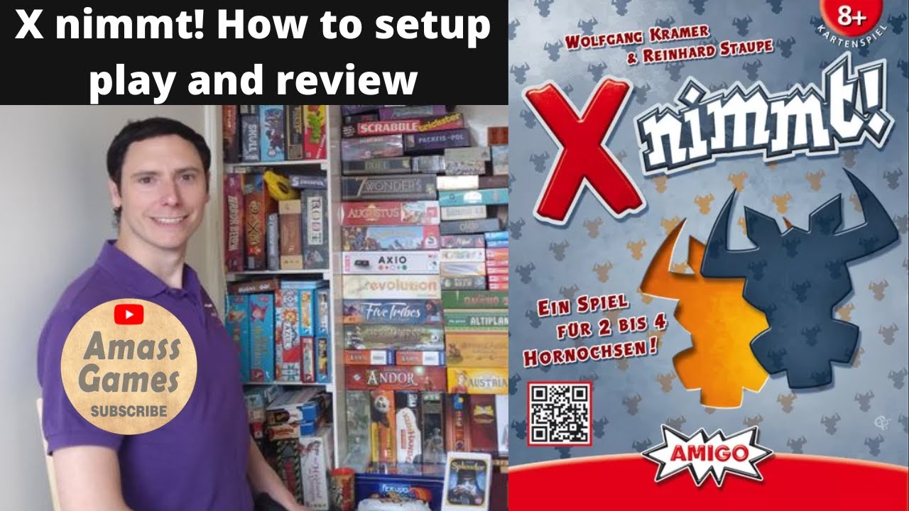 X nimmt! board game - how to setup play and review card game 6 nimmt ...