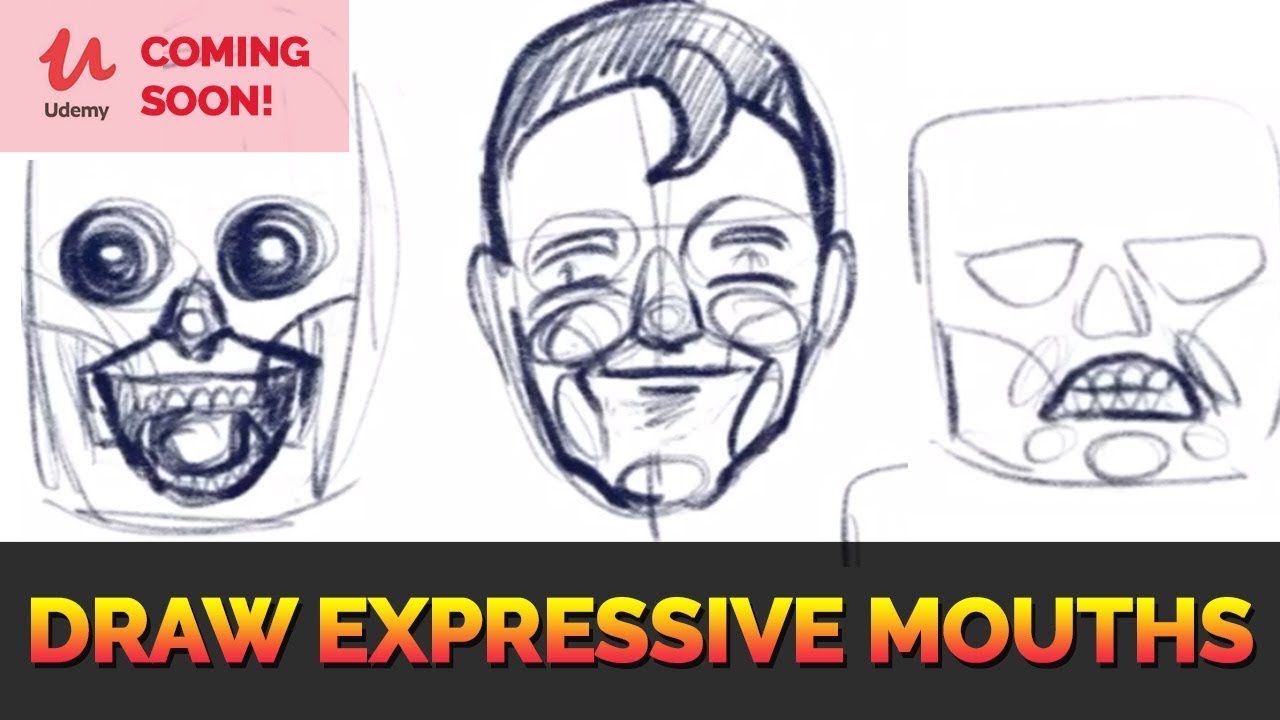 How to Draw Expressive Mouths (Fantasy Face Drawing Course) - YouTube
