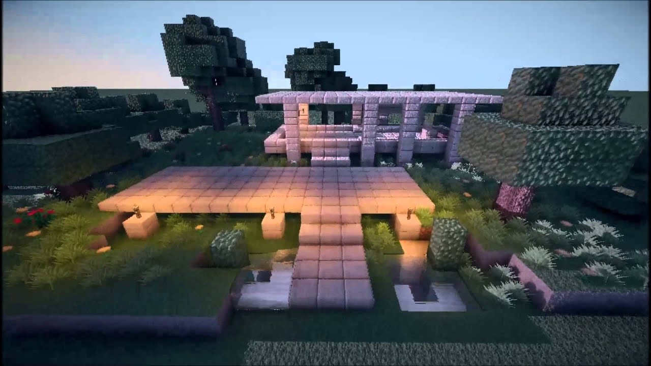 Cinematic-Farnsworth House-Minecraft - YouTube