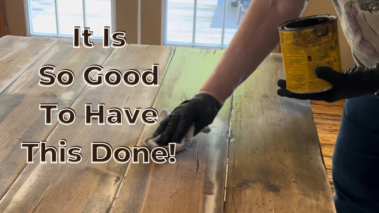 Addressing the Sticky Finish on My Tables - YouTube