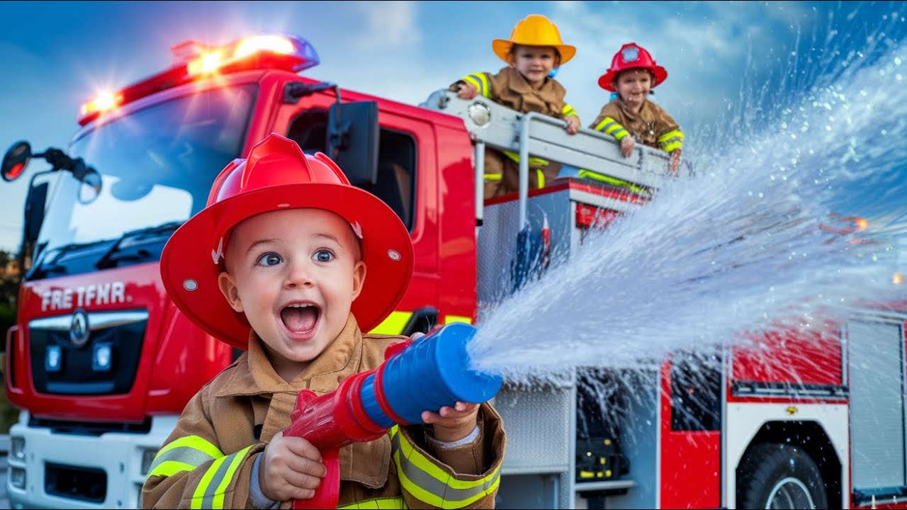 Firefighter Kids Song 🚒 | Fun Fire Truck Rescue Song for Kids ...