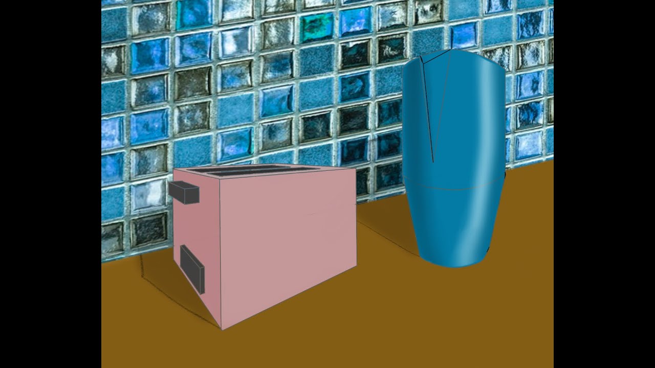 2 Point Perspective - Toaster and Kettle - YouTube