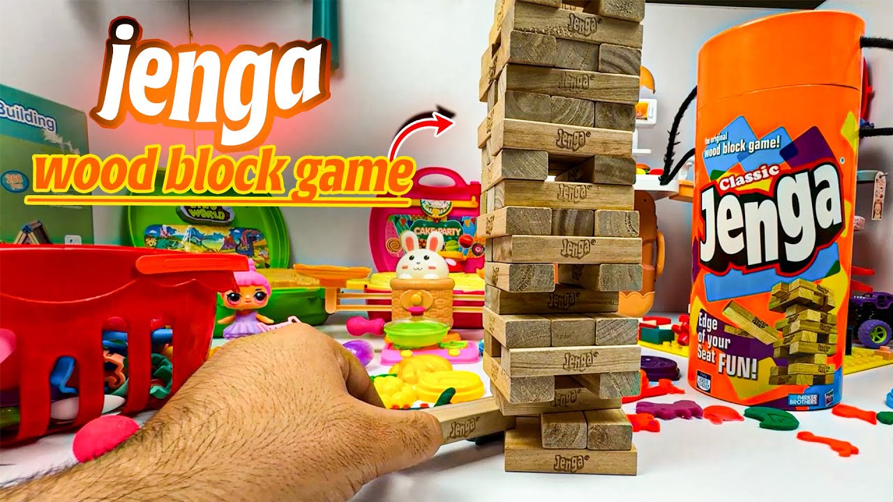 Jenga Wood Block Game: Unboxing and Gameplay Walkthrough - YouTube
