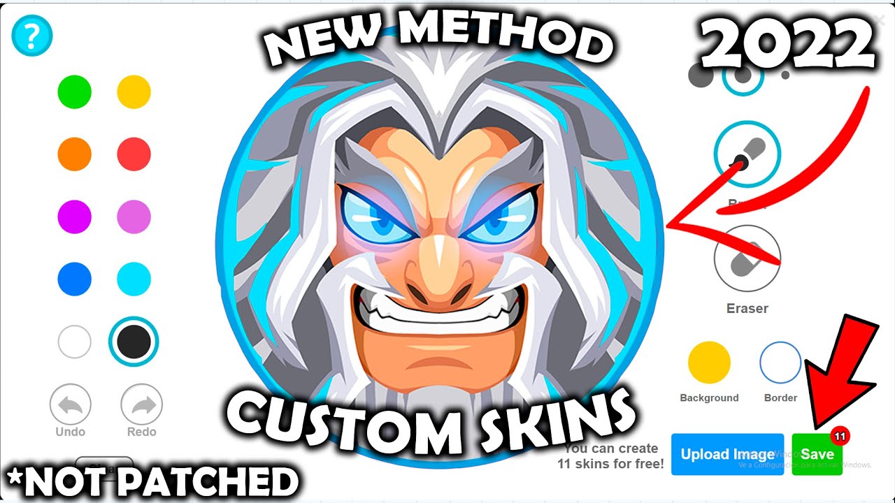 TUTORIAL CUSTOM SKIN PERSONALIZADAS CON COLOR DE BORDES 2022 - AGAR.IO ...