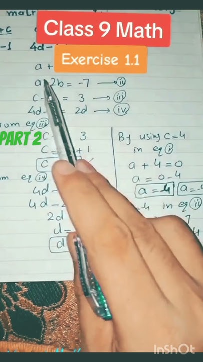 part 2 |exercise#1.1 #question no 3#shortsviral - YouTube