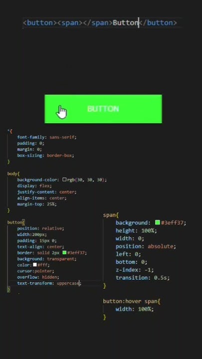 Sliding Hover On Button Using Html Css And Javascript Html Css Javascript Youtube 1384