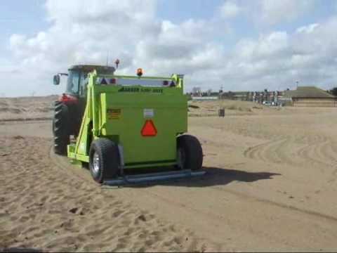 Barber Surf Rake Skegness April 2010 - YouTube