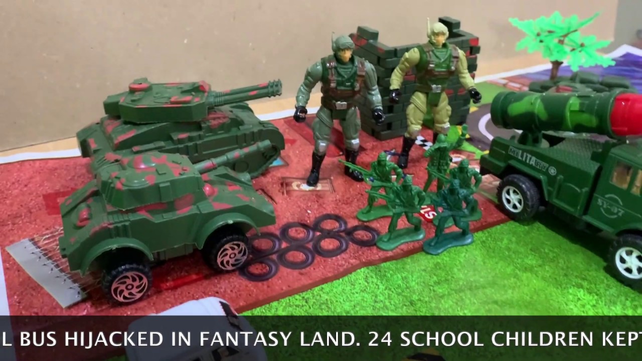 Army Men Stop Motion (School Children rescued Stop Motion Film) - YouTube