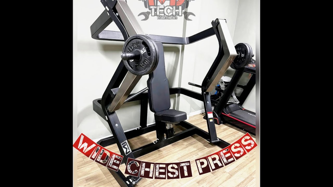 WIDE CHEST PRESS PLAT LOADED - YouTube
