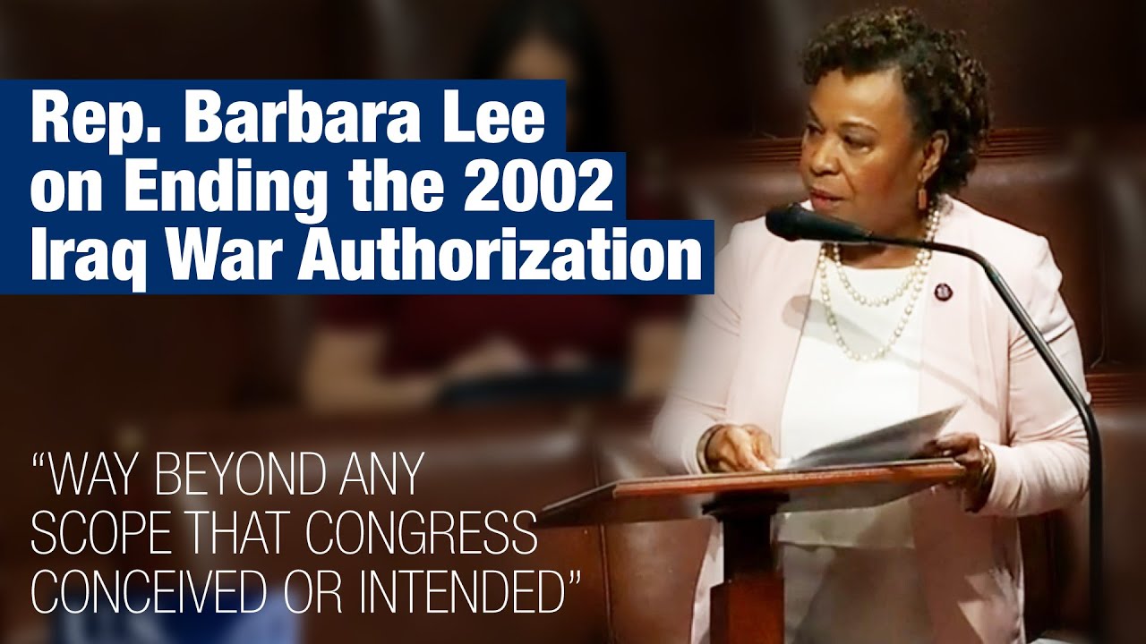Rep. Barbara Lee Speaking out Before House Floor Vote to Repeal 2002 ...