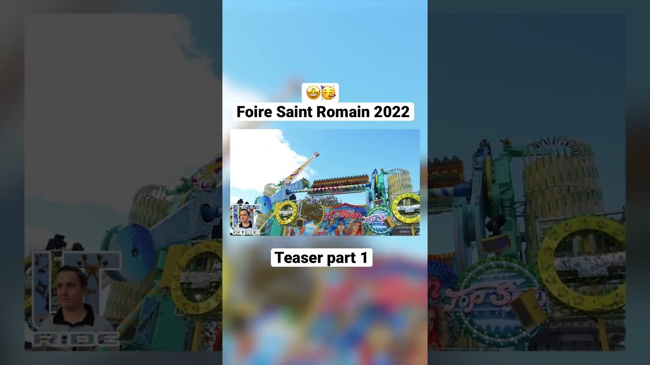 Foire Saint-Romain 2022 🤩 Quel manège as-tu le plus hâte de retrouver ?! 🥳 #part1 #rouen #foire ...