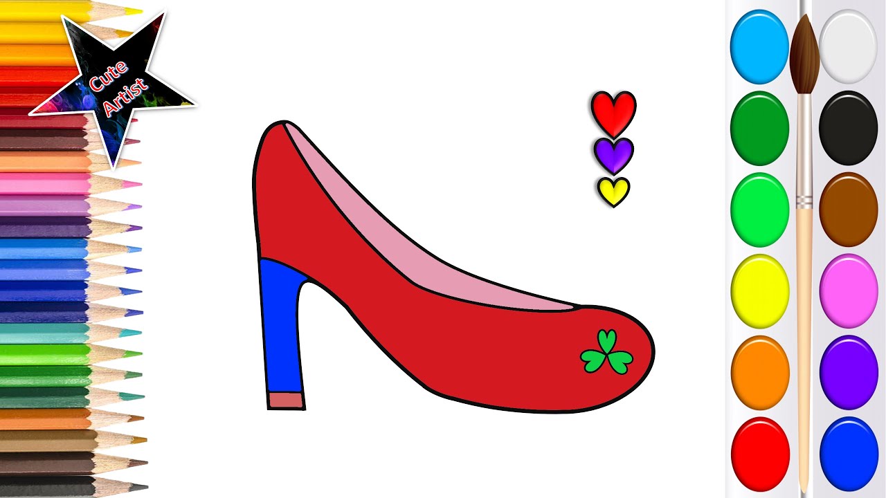 Draw Cute Shoe Step by Step | Draw Cute Things by Cute Artist | # ...