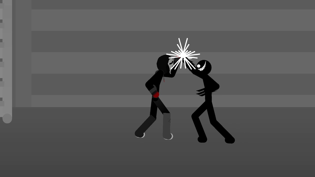 Ghost face vs demon (stick nodes) - YouTube