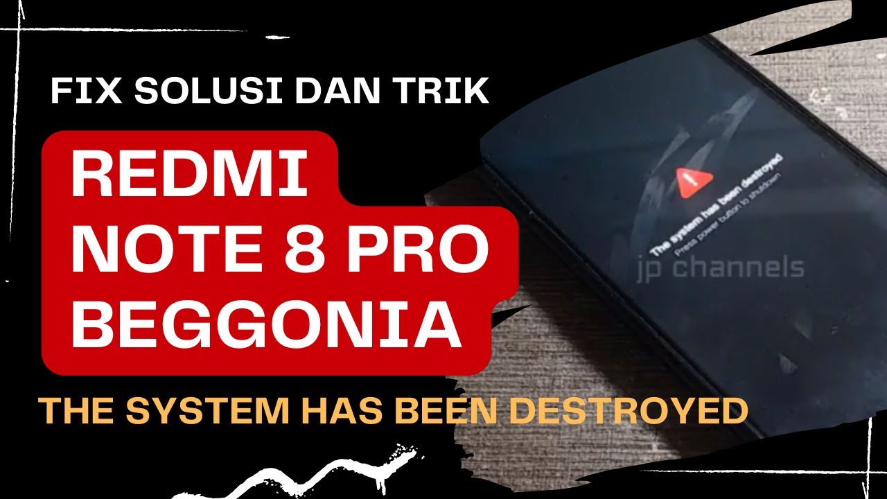 solusi redmi note 8 pro " the system has been destroyed " via flashtool ...