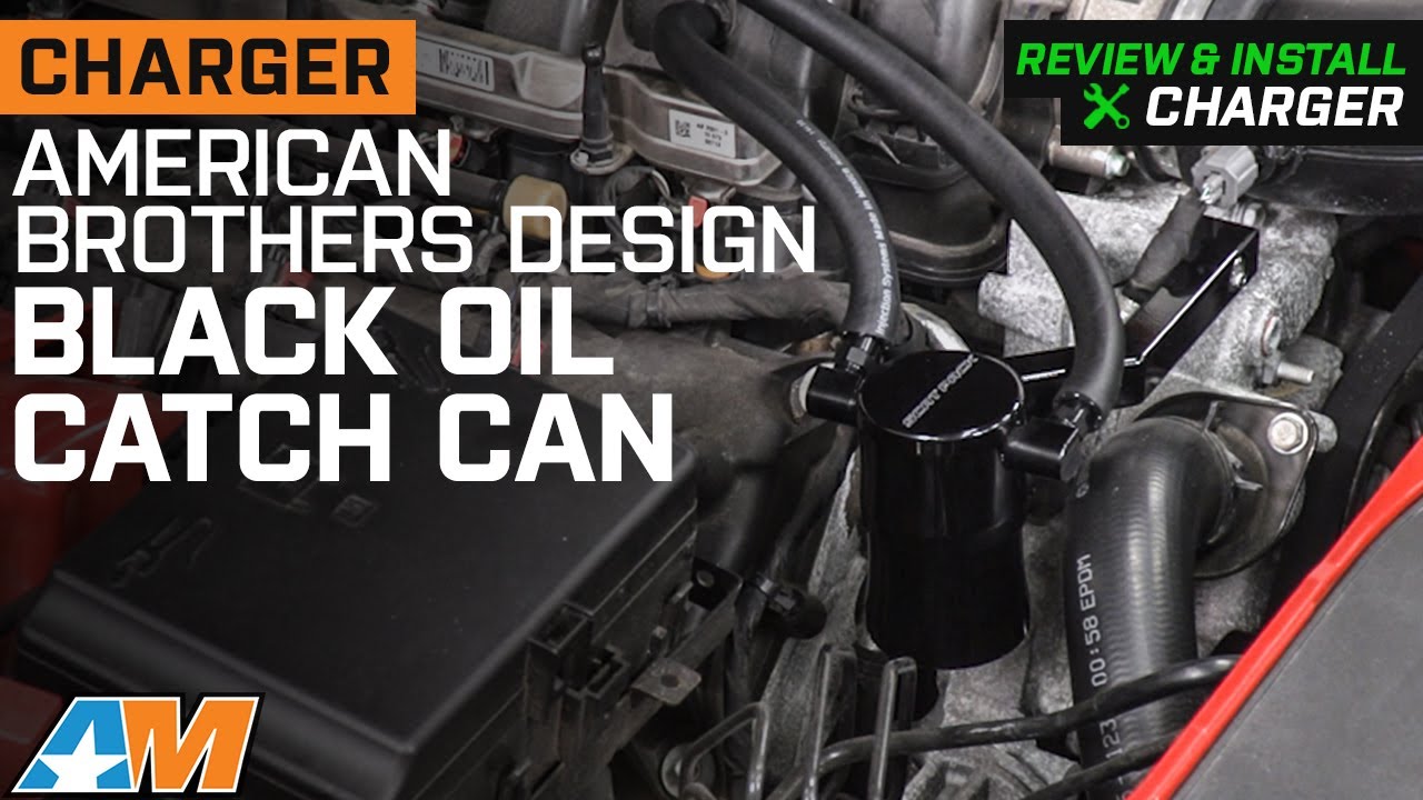 2009-2022 Charger HEMI American Brothers Design Black Oil Catch Can ...