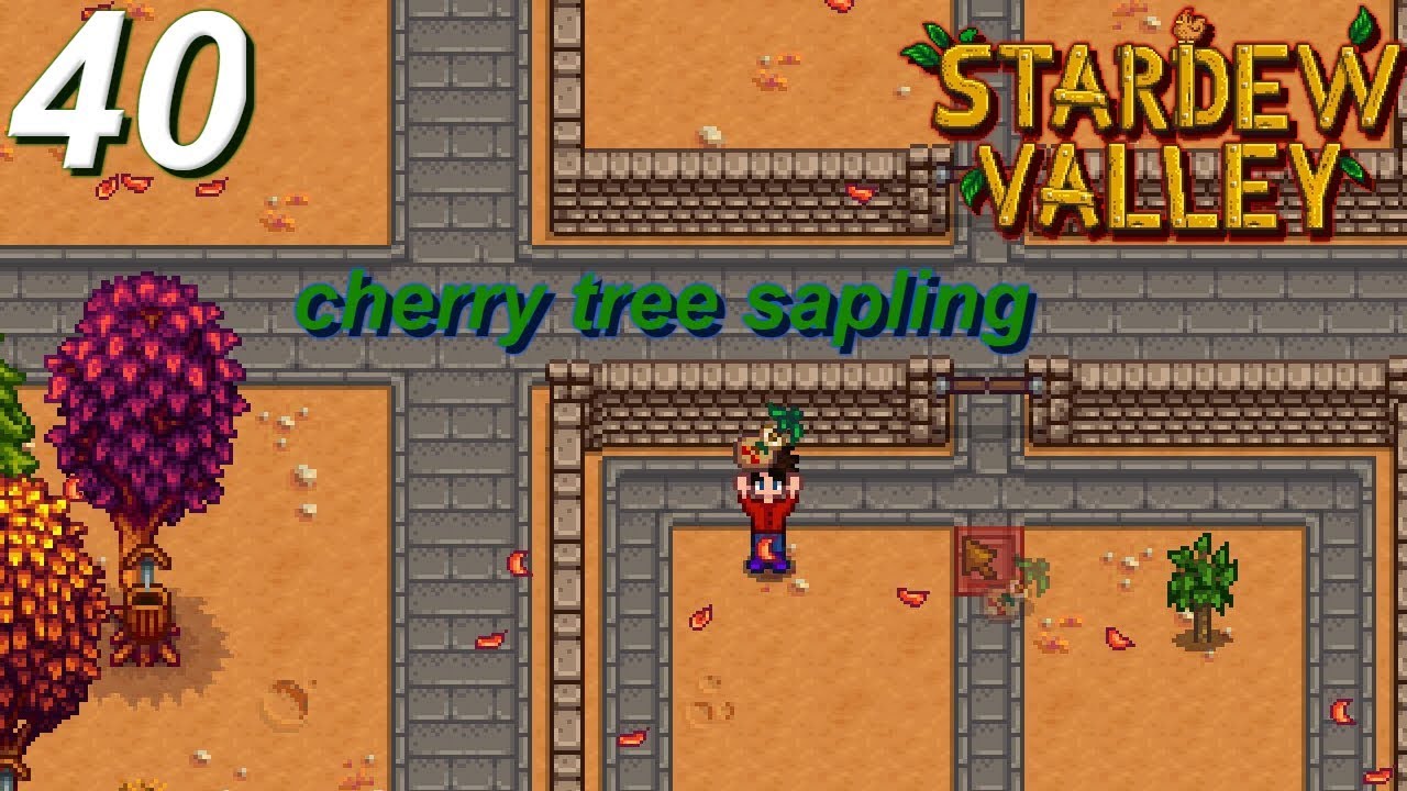 Stardew valley | Let's Play | EP 40 | Cherry tree sapling! - YouTube
