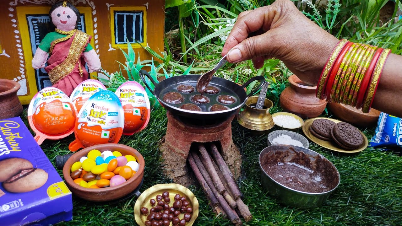 Miniature Chaco Lava Cake Recipe। Oreo Biscuits Lava Cake। Mini Cooking ...