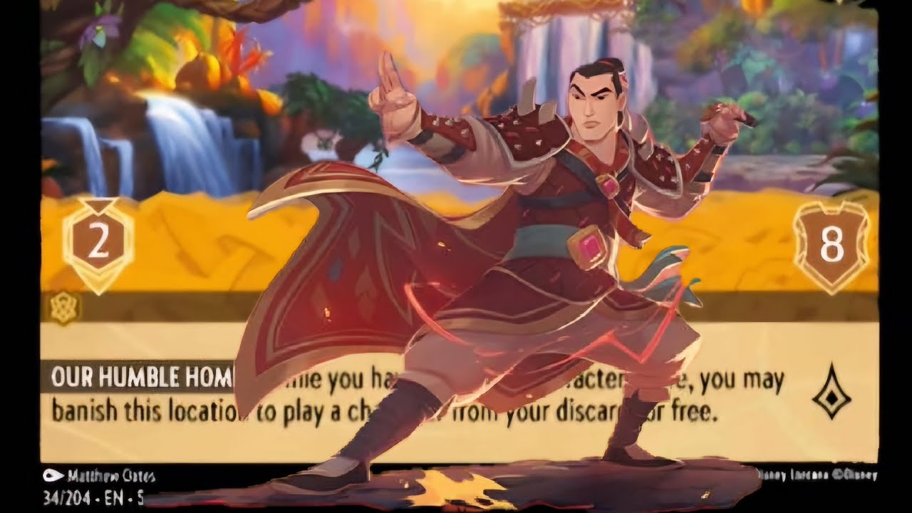 Lorcana SET 5: Li Shang Pridelands 🔴🟡 (Turn 4 maleficent dragon line ...