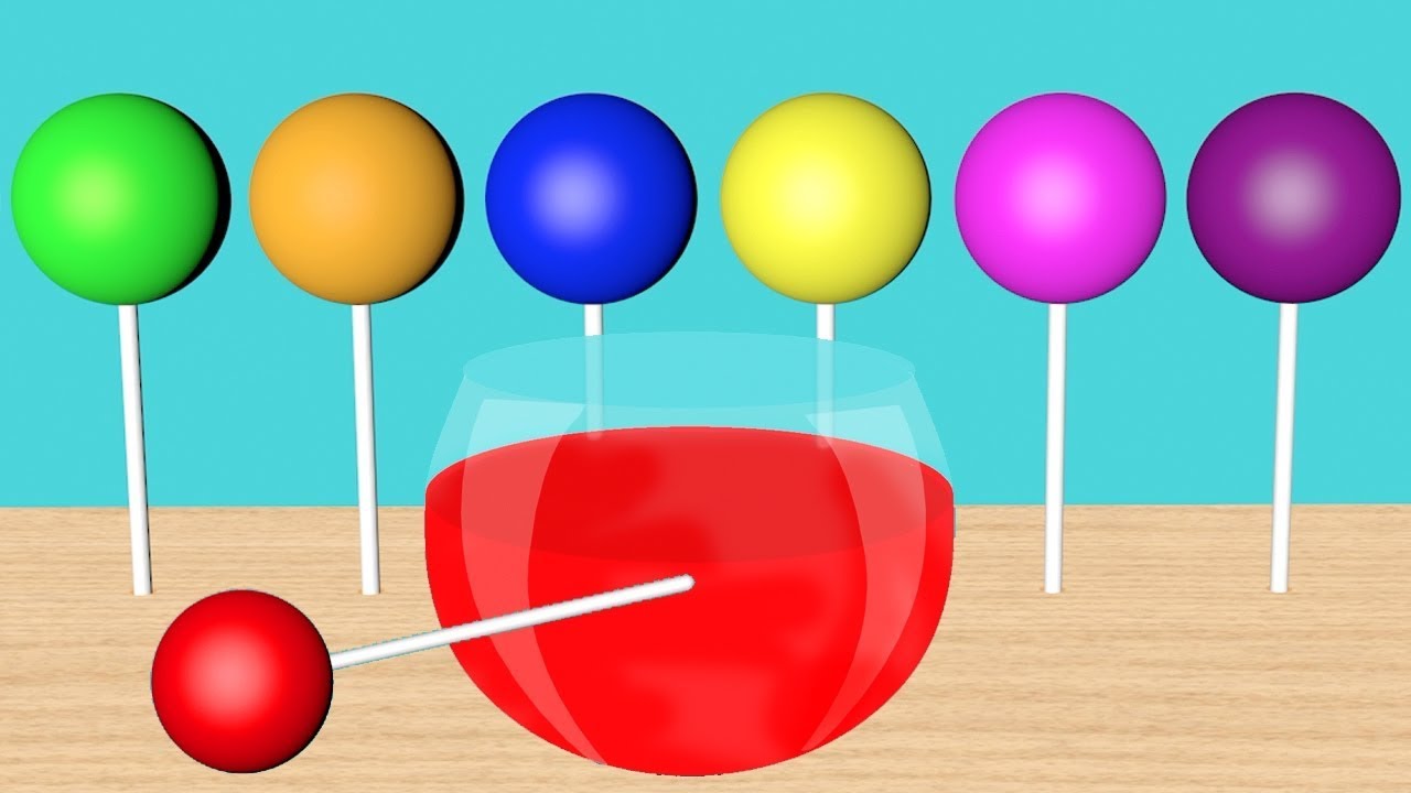 Learn colors Lollipop Coloring Machine Colors Songs Vitamino kids 😍 ...